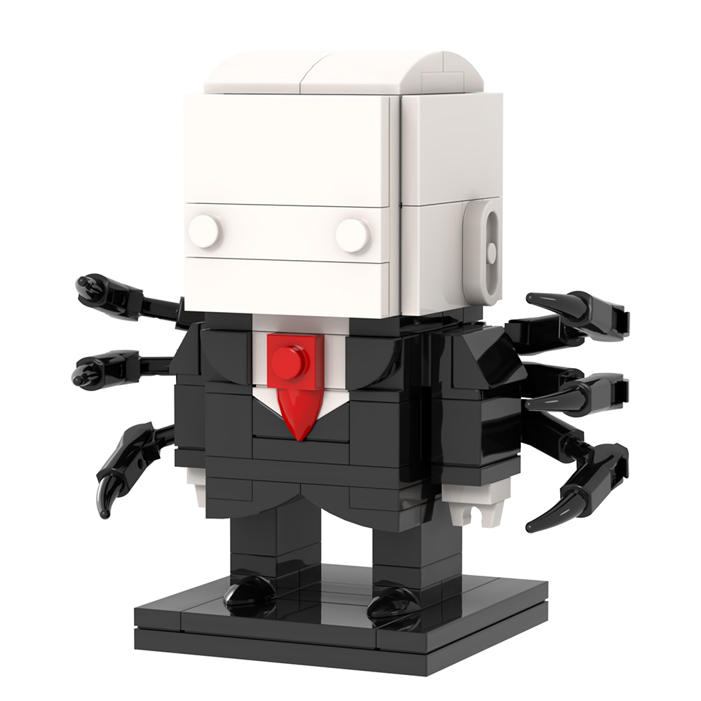 MOC7635 Bricks Slenderman Slender Man Brickheadzed Figures MOC Building ...