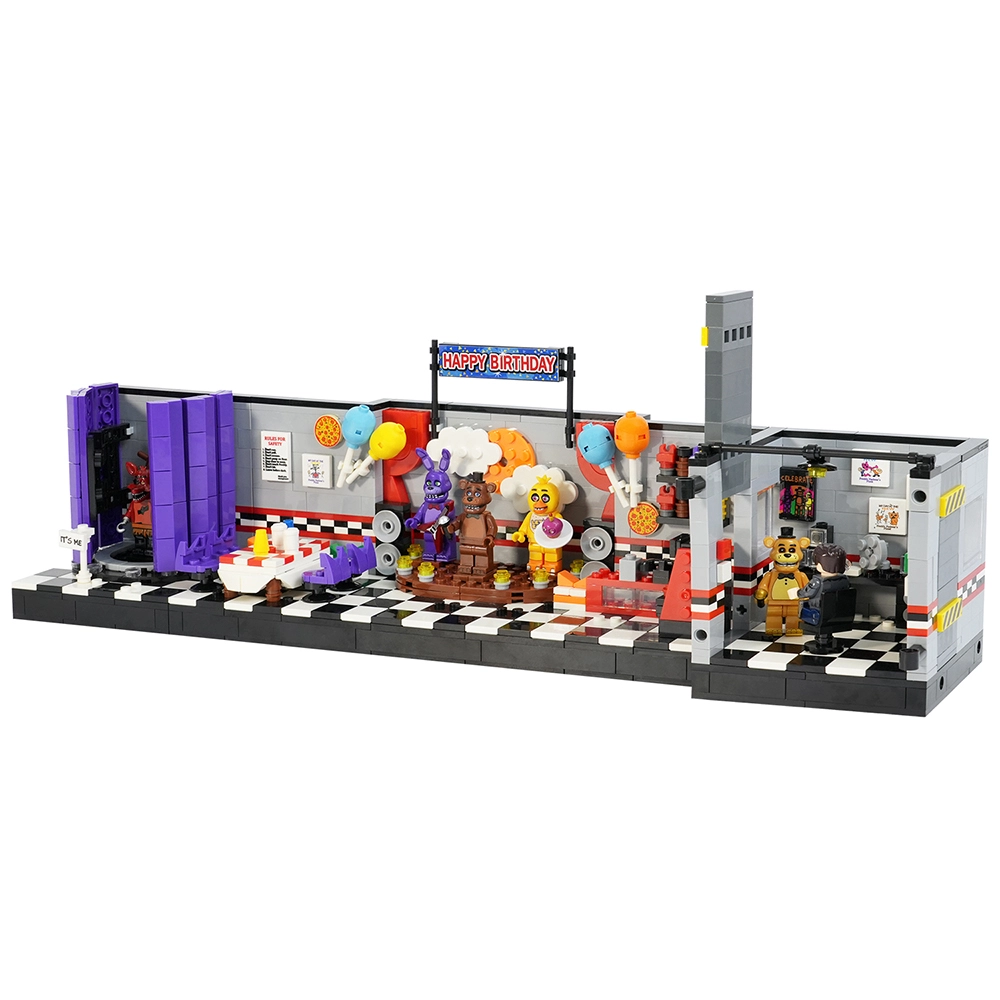 MOC1554 Five Nights at Freddy's Stage Freddy Fazbear's Pizzeria Bonnie ...