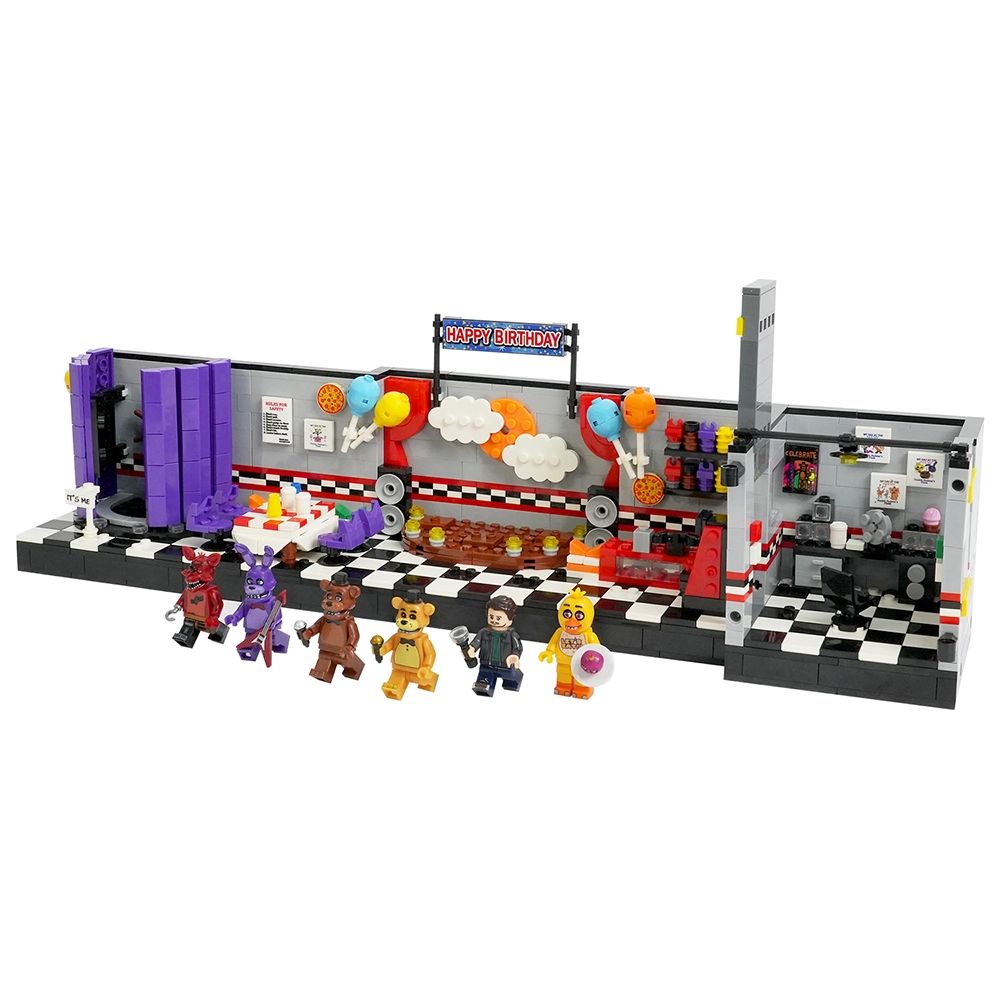 MOC1554 Five Nights at Freddy's Stage Freddy Fazbear's Pizzeria Bonnie ...