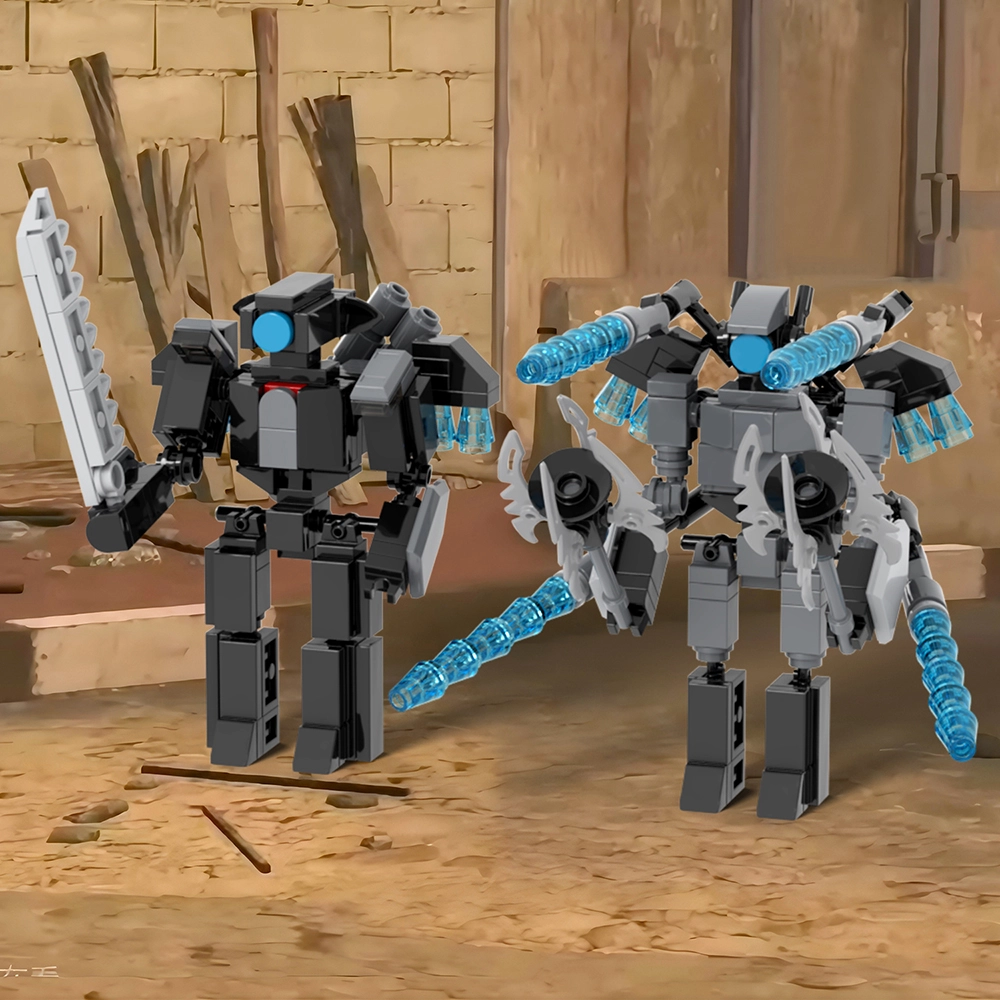 MOC1569 Skibidi Toilet Cameraman Set 324Pcs Horror Game Action Figures ...