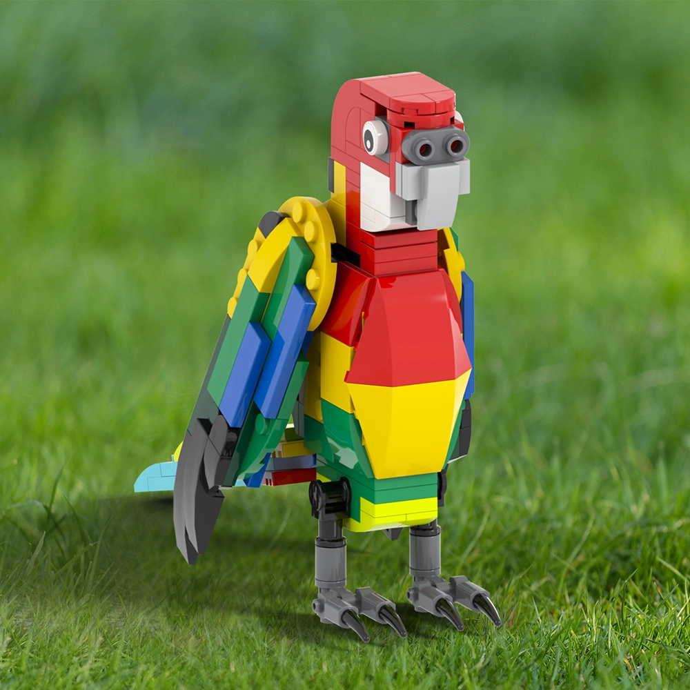 MOC3065 Creative Animal Series Bird Model Brick Compatible With Action ...