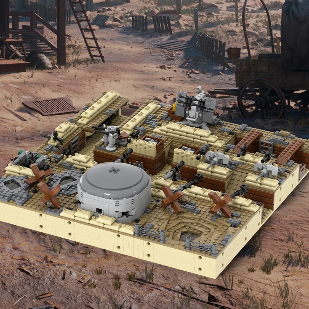 MOC5094 WW2 Series War Scene Model Brick Compatible With Action Figure ...