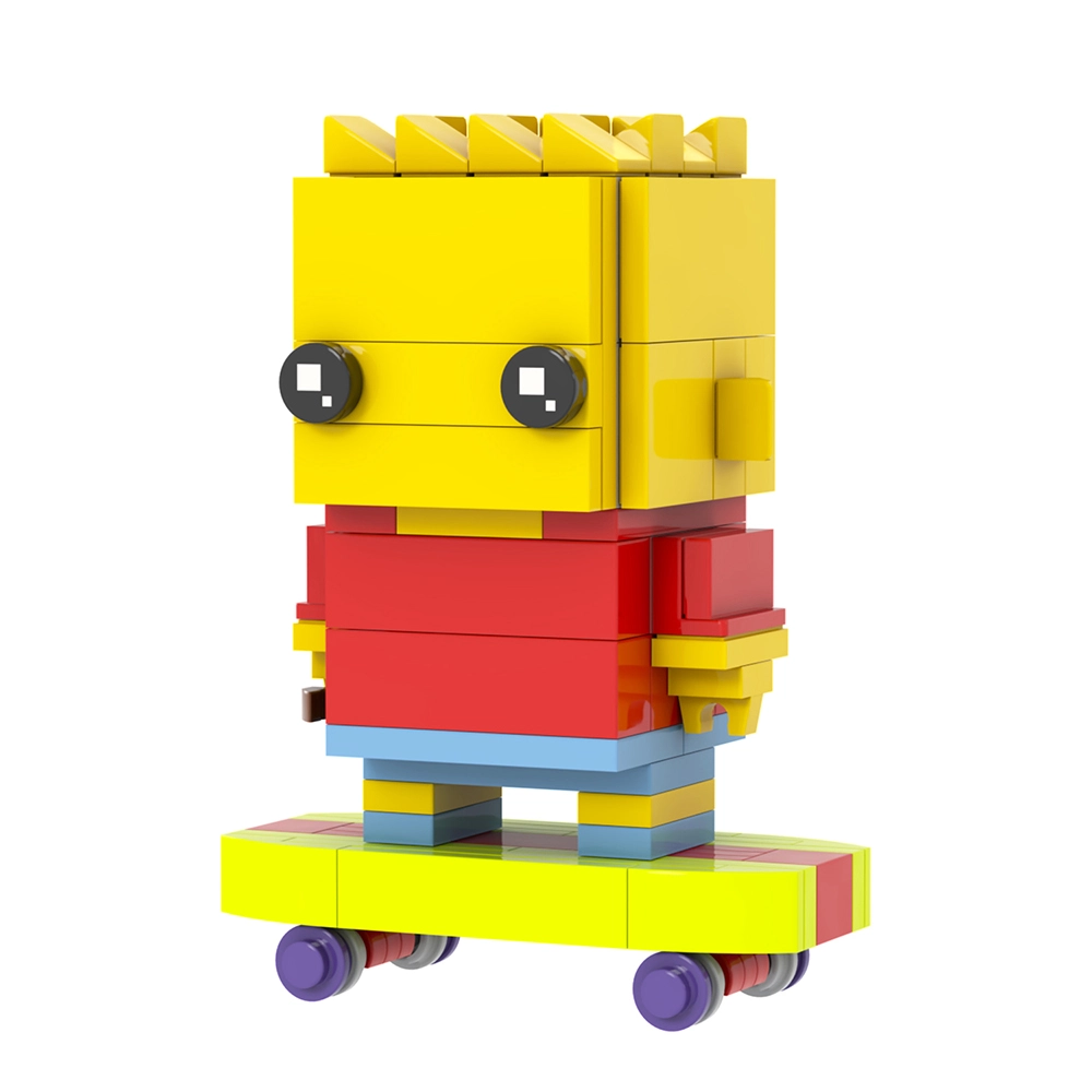 MOC7373 114Pcs The Simpsons Bart Simpson Brickheadz Figure Model Kit ...