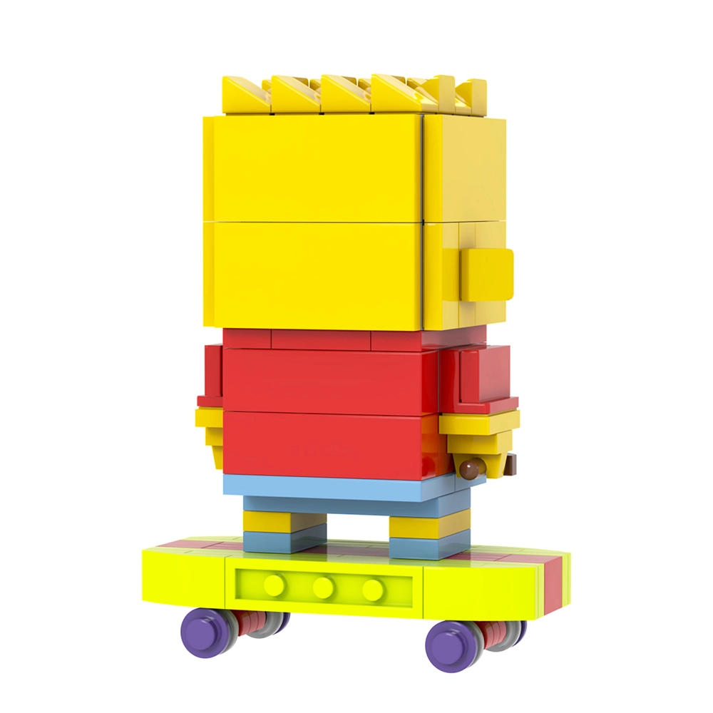 MOC7373 114Pcs The Simpsons Bart Simpson Brickheadz Figure Model Kit ...