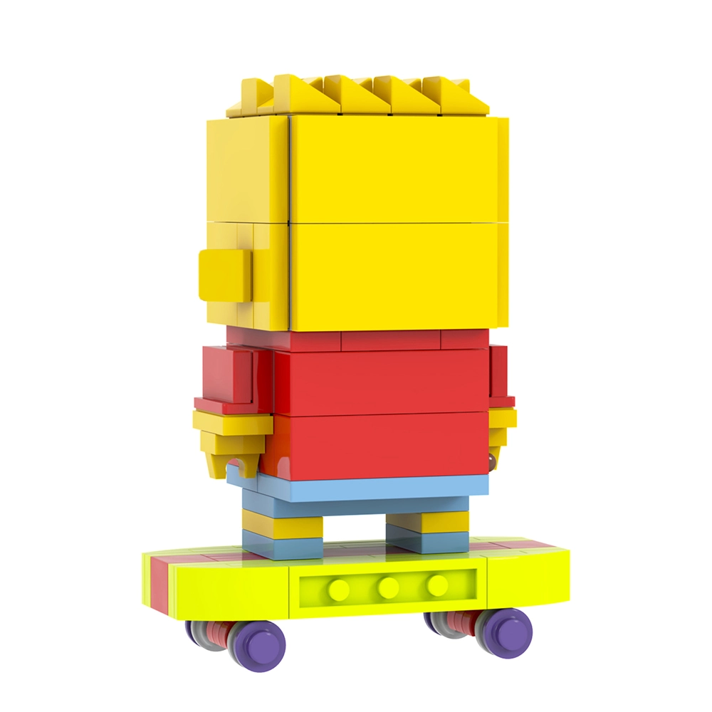 MOC7373 114Pcs The Simpsons Bart Simpson Brickheadz Figure Model Kit ...