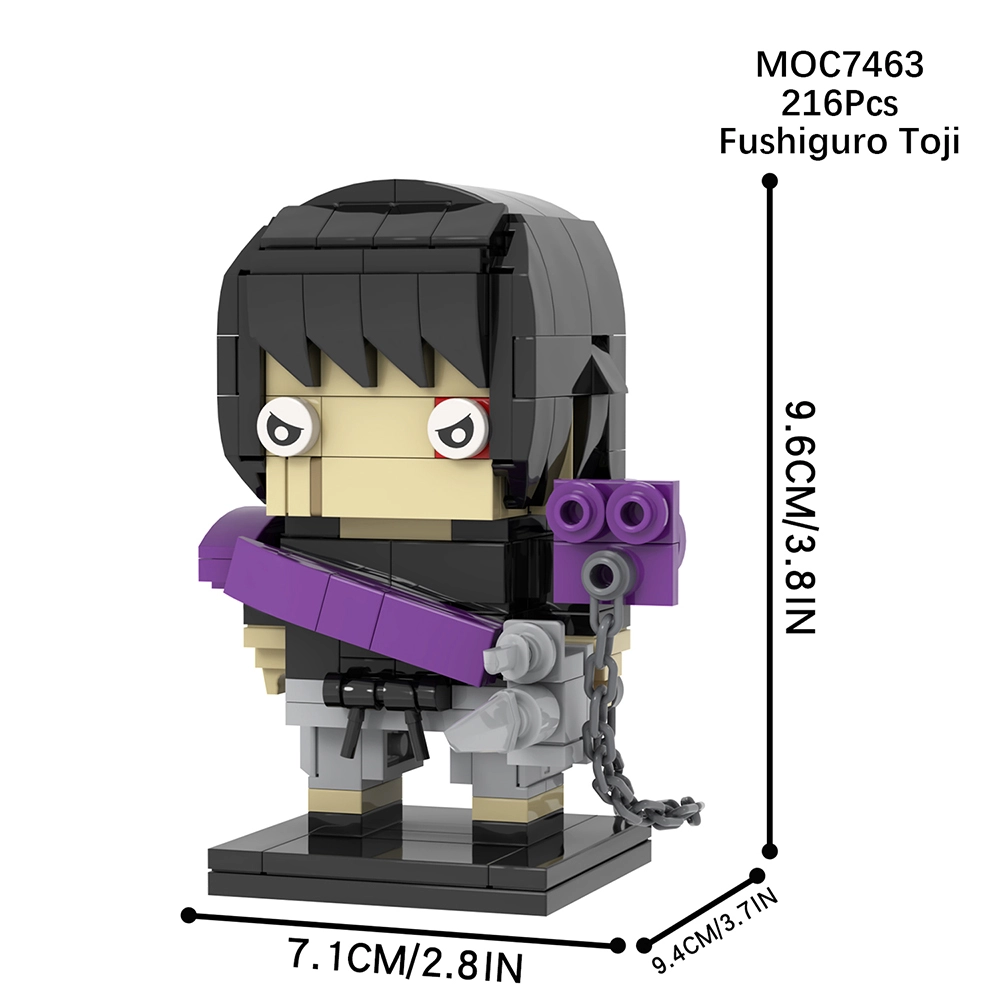 MOC7463 Anime Jujutsu Kaisen Fushiguro Toji Brickheadz Figures MOC ...