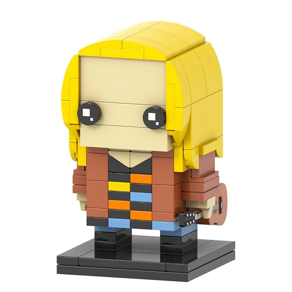 MOC7522 Bricks Friends Phoebe Buffay Brickheadzed Figures MOC Building ...