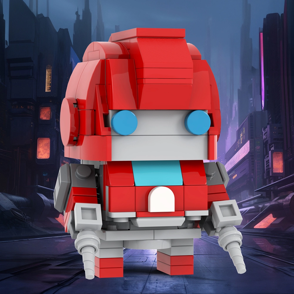 MOC7544 Bricks Transformers Ironhide Brickheadzed Figures MOC Building ...