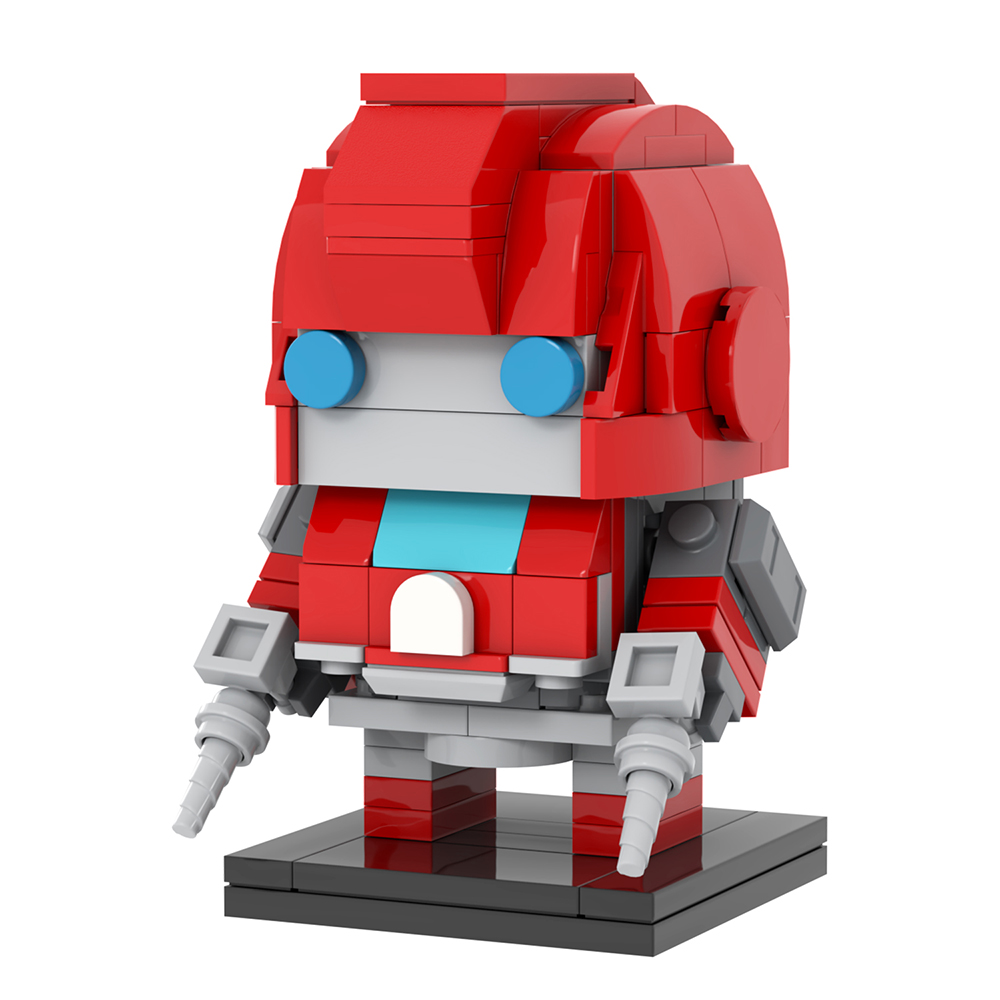 MOC7544 Bricks Transformers Ironhide Brickheadzed Figures MOC Building ...
