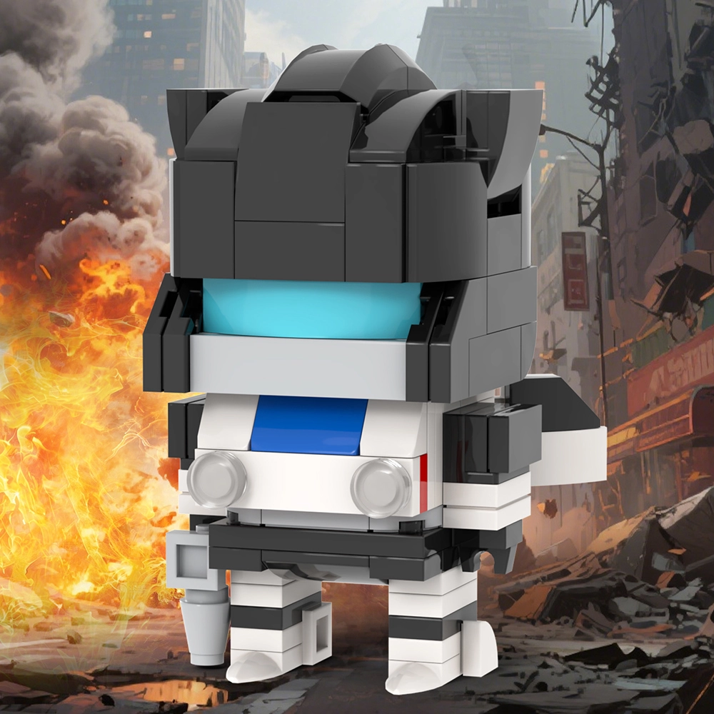 MOC7546 Bricks Transformers Jazz Brickheadzed Figures MOC Building ...