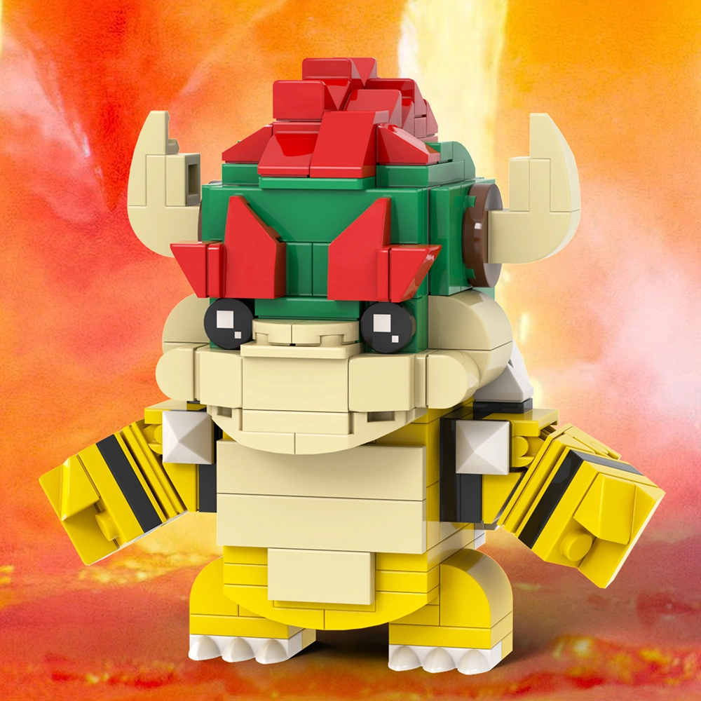 MOC7556 Bricks Super Mario Bros Bowser Brickheadzed Figures MOC ...