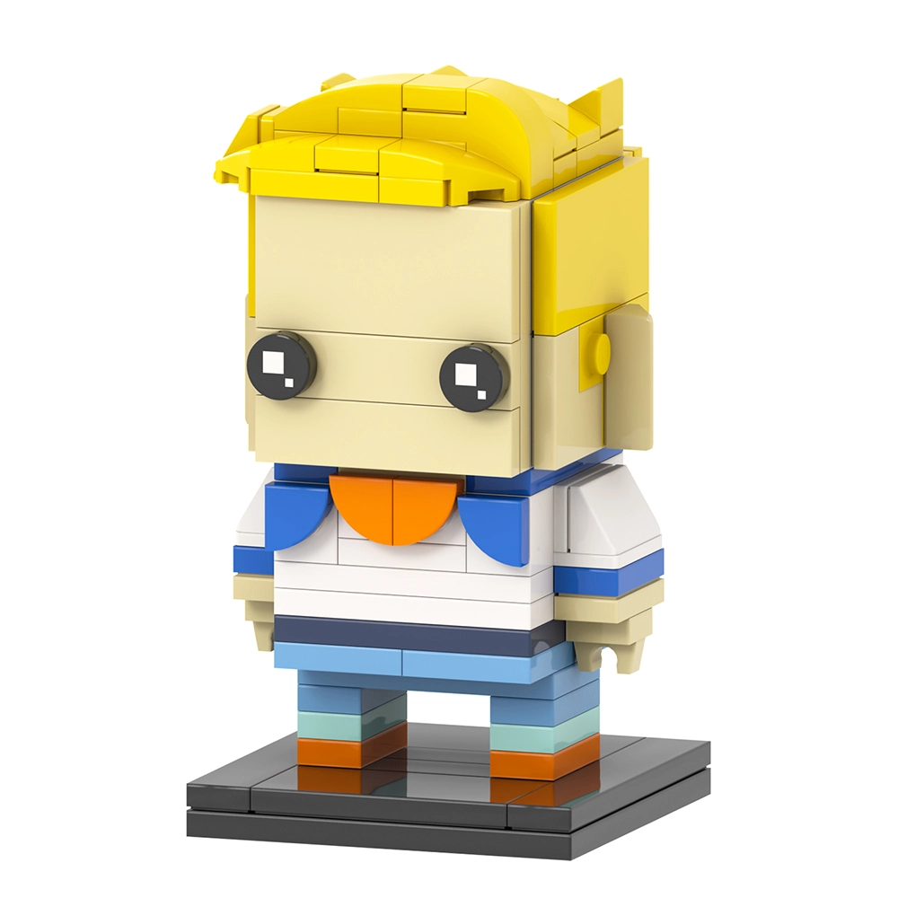 MOC7563 Bricks Scooby-Doo Fred Jones Blake Brickheadzed Figures MOC ...