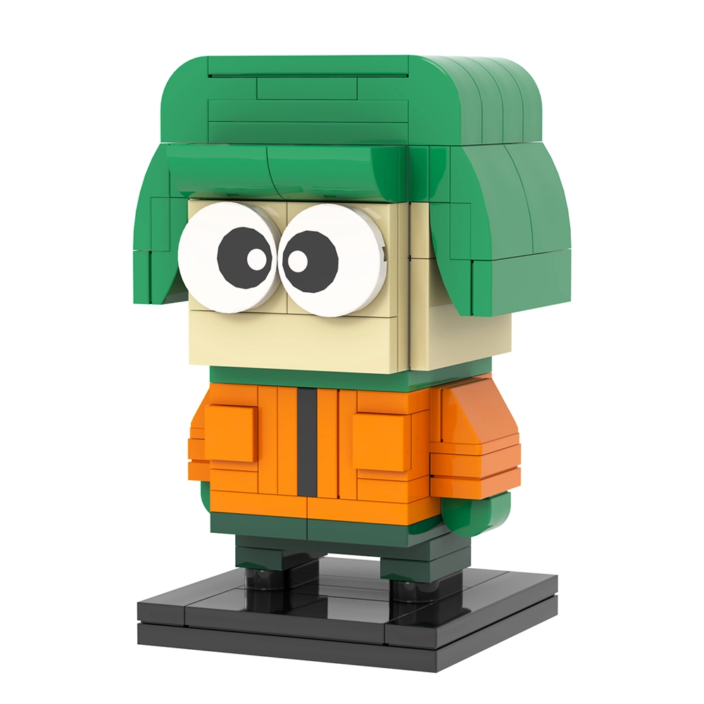 MOC7596 Bricks South Park Kyle Broflovski Brickheadzed Figures MOC Building Blocks Set Kids Toys