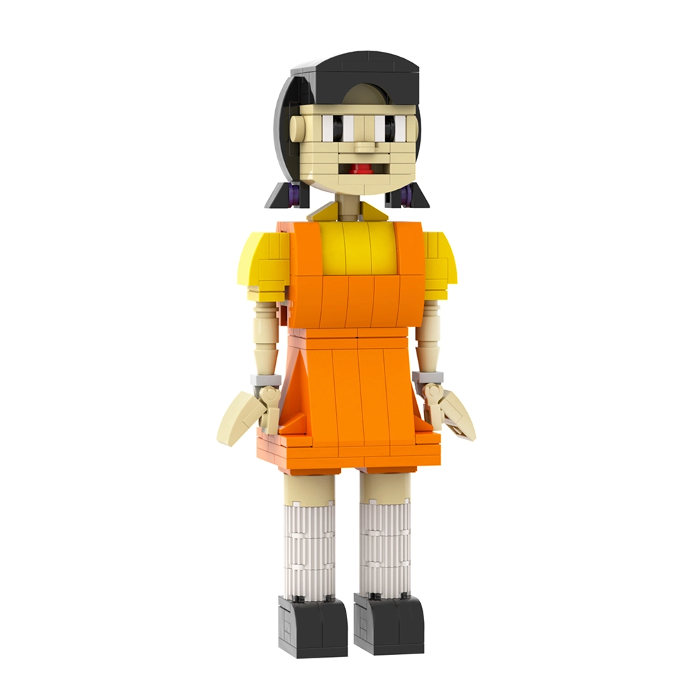 MOC1596 Squid Game Young-hee Dolls Horror TV Action Figures Building ...