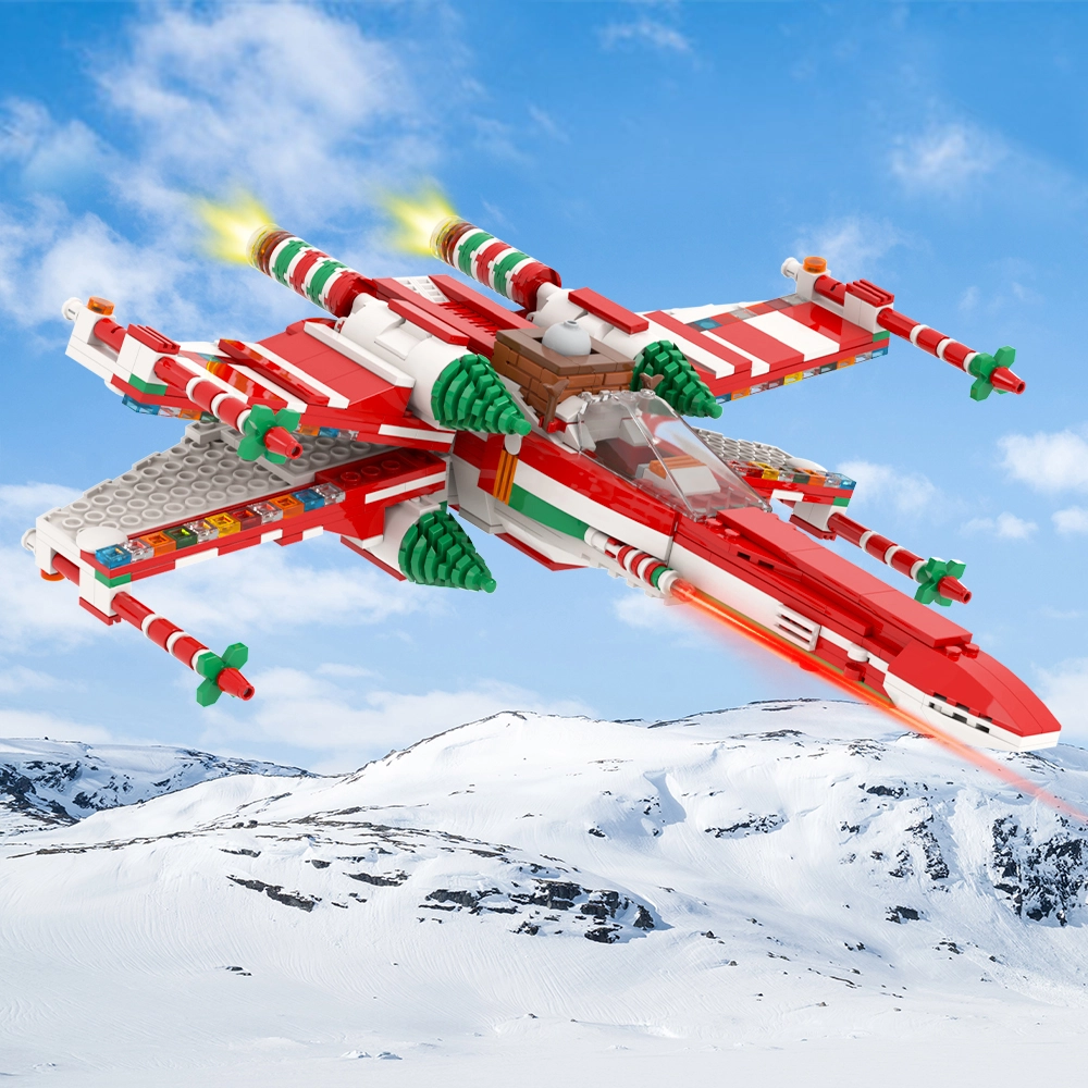 MOC2274 Star War Starship Christmas X-wing Fighter Interstellar Movie ...