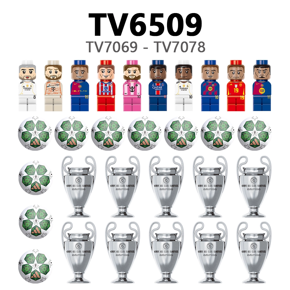 TV6509 Famous Football Player Lionel Messi Kylian Mbappe Lamine Yamal ...