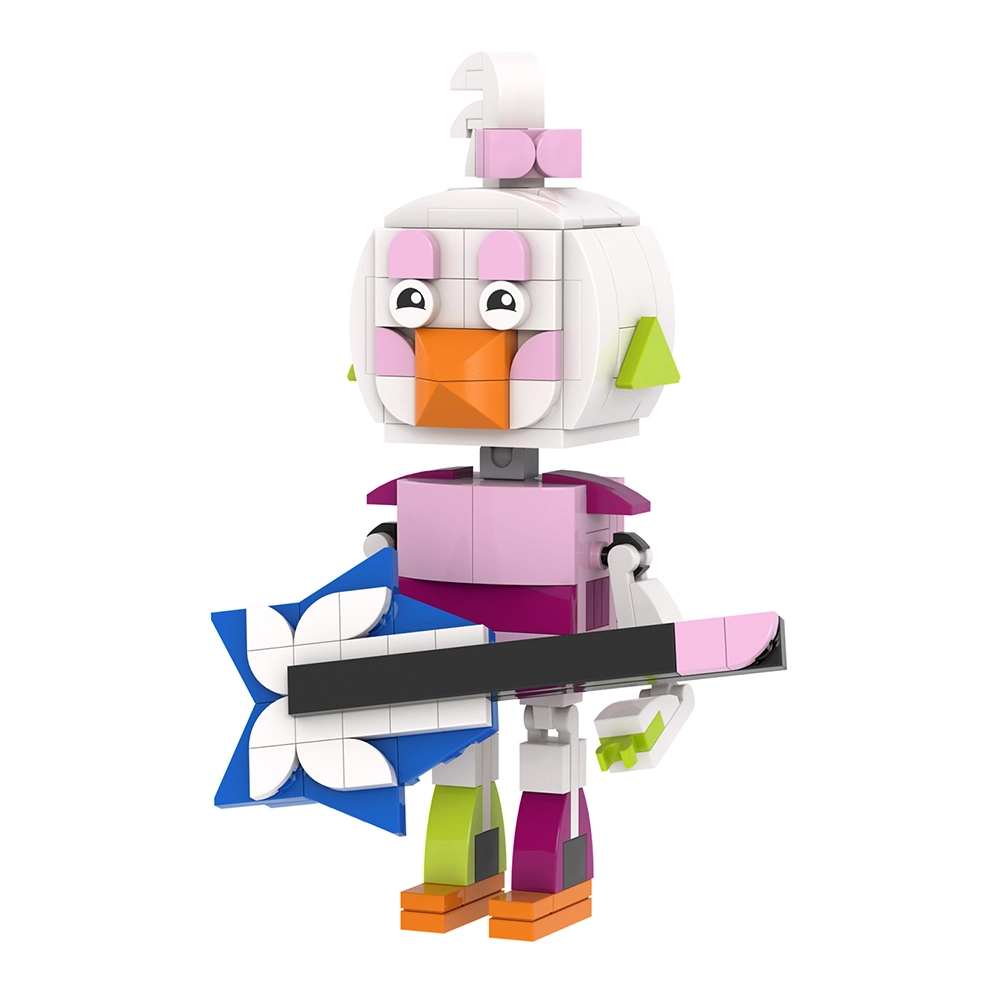 MOC1656 Five Nights at Freddy's FNAF Glamrock Chica Horror Game Series ...