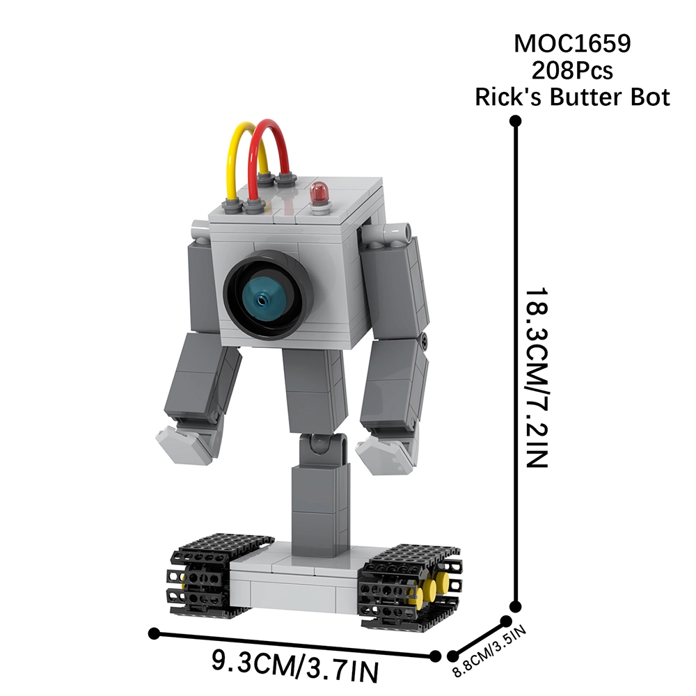 MOC1659 Rick and Morty Butter Bot Science Fiction Adventure Cartoon ...