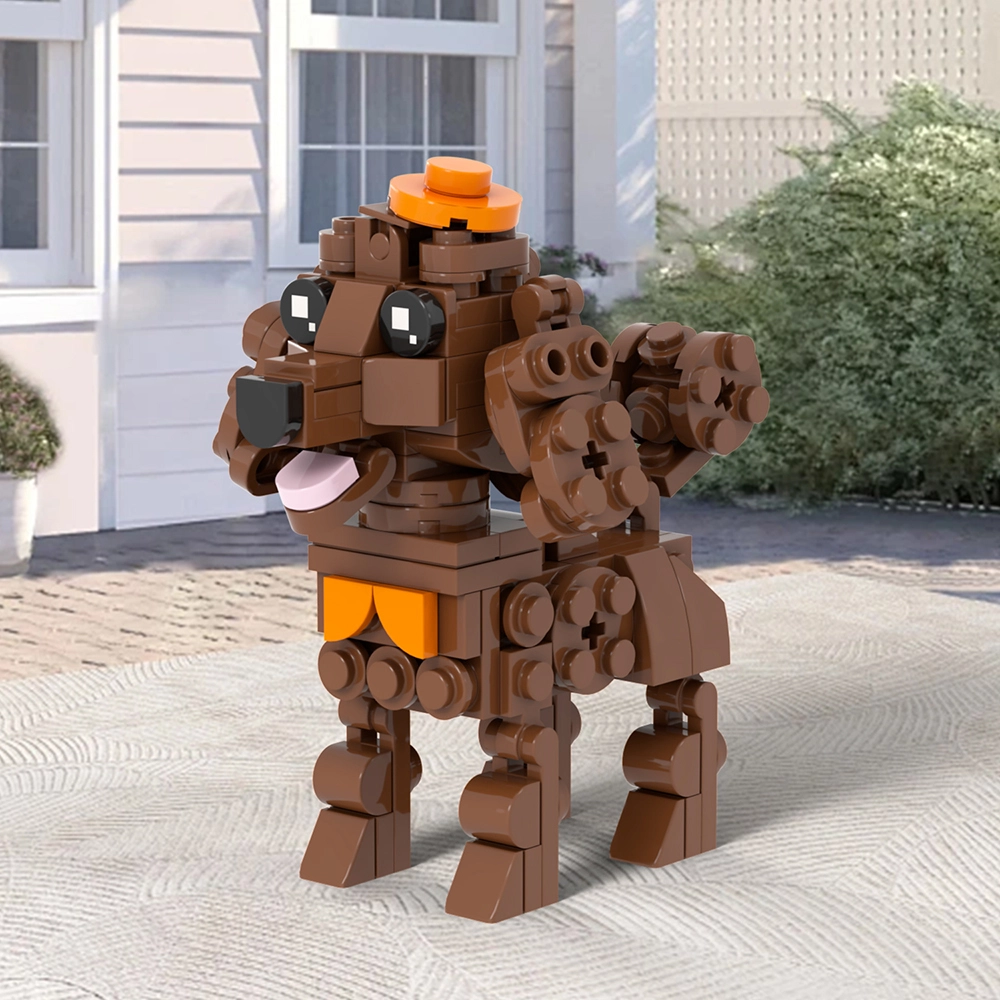 MOC3074 Creative Animal Series Toy Poodle Dog Model Brick Compatible ...