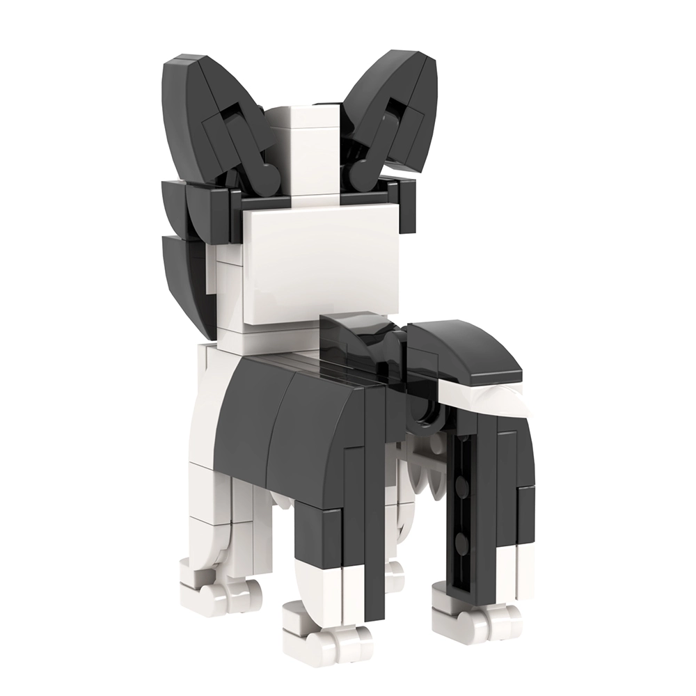 MOC3076 Creative Animal Series Border Collie Dog Model Brick Compatible ...