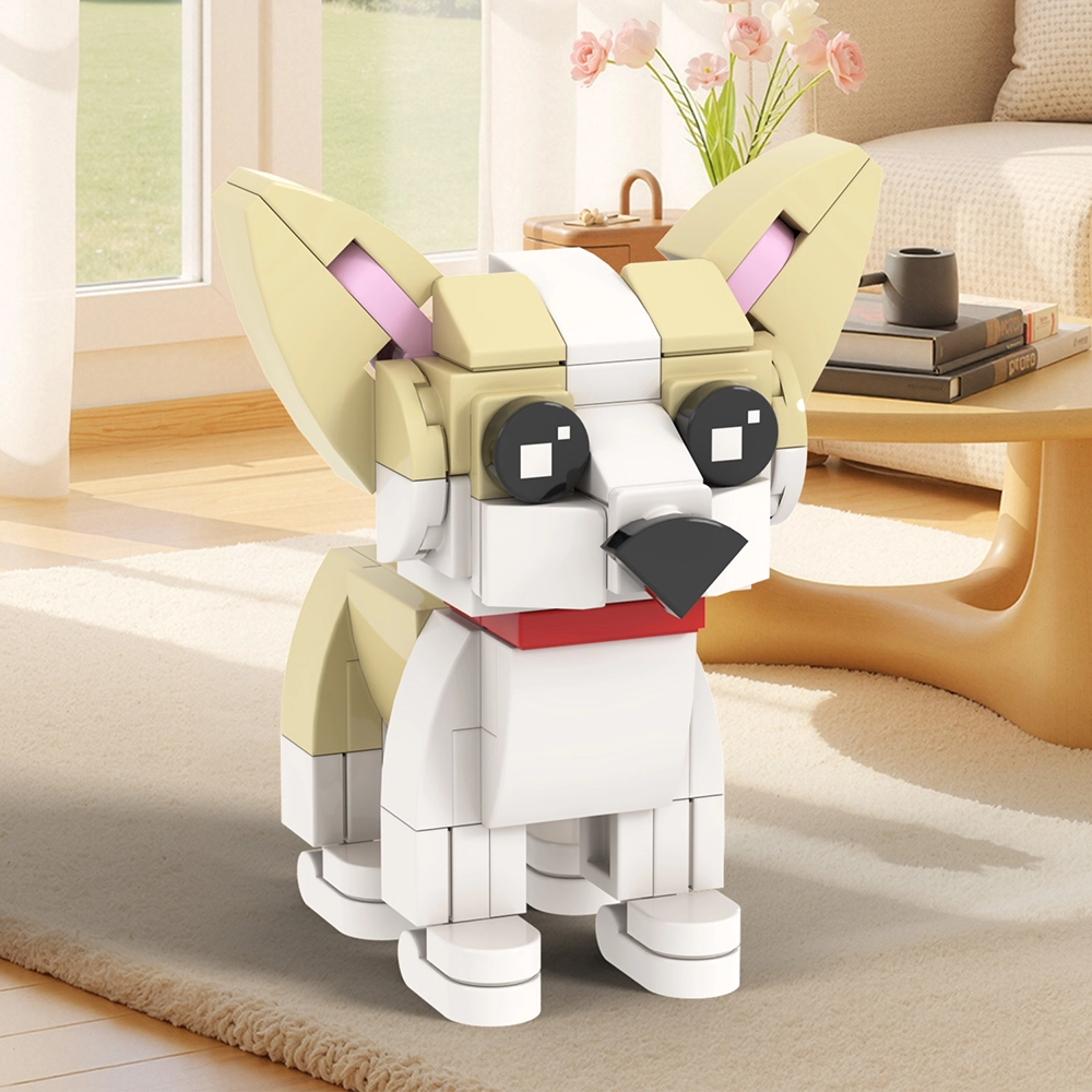 MOC3077 Creative Animal Series Chihuahua Dog Model Brick Compatible ...