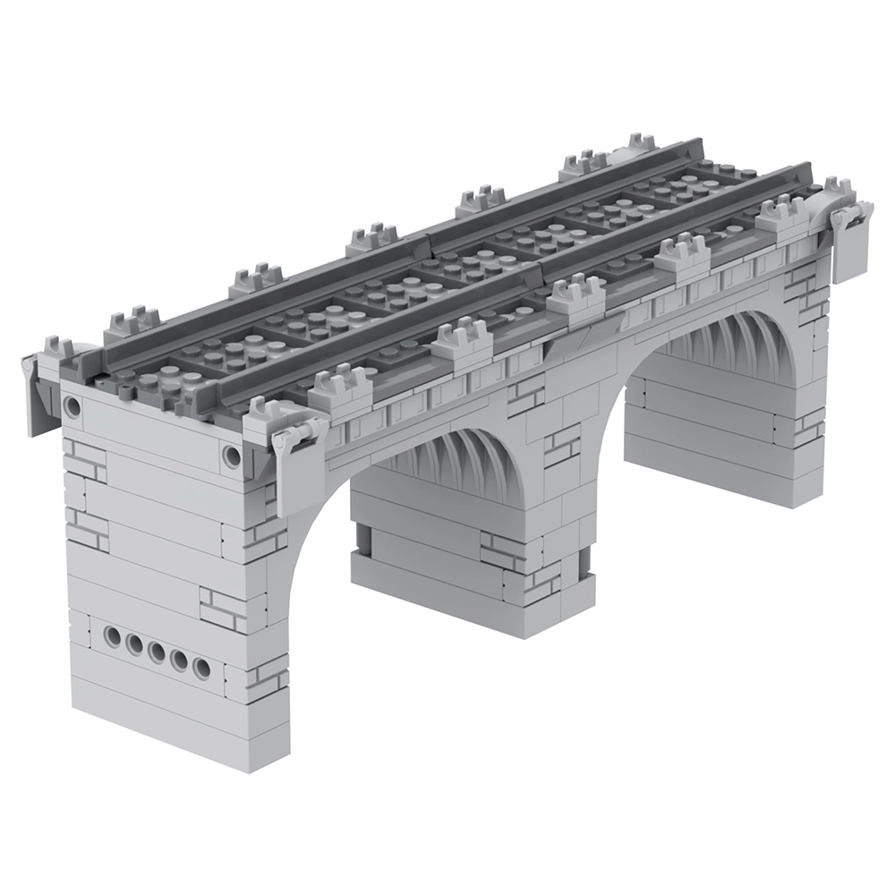 MOC4185 City Series Elevated Railway Track Model Brick Compatible With ...