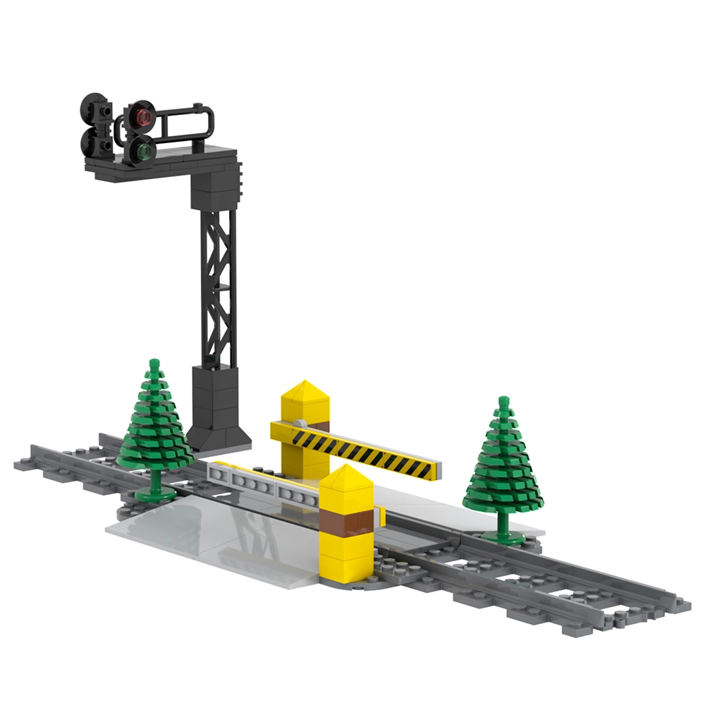 MOC4188 City Series Railway Level Crossing Barrier 1 Model Brick ...