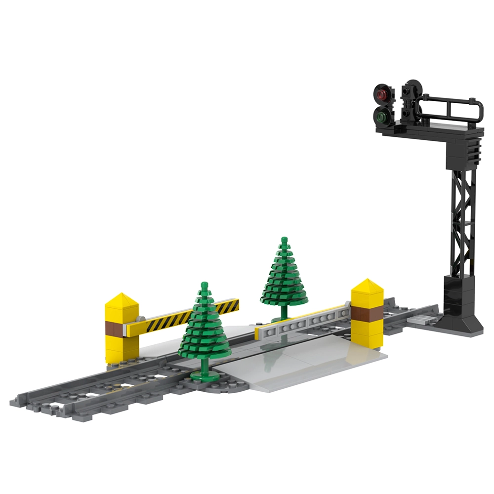 MOC4188 City Series Railway Level Crossing Barrier 1 Model Brick ...