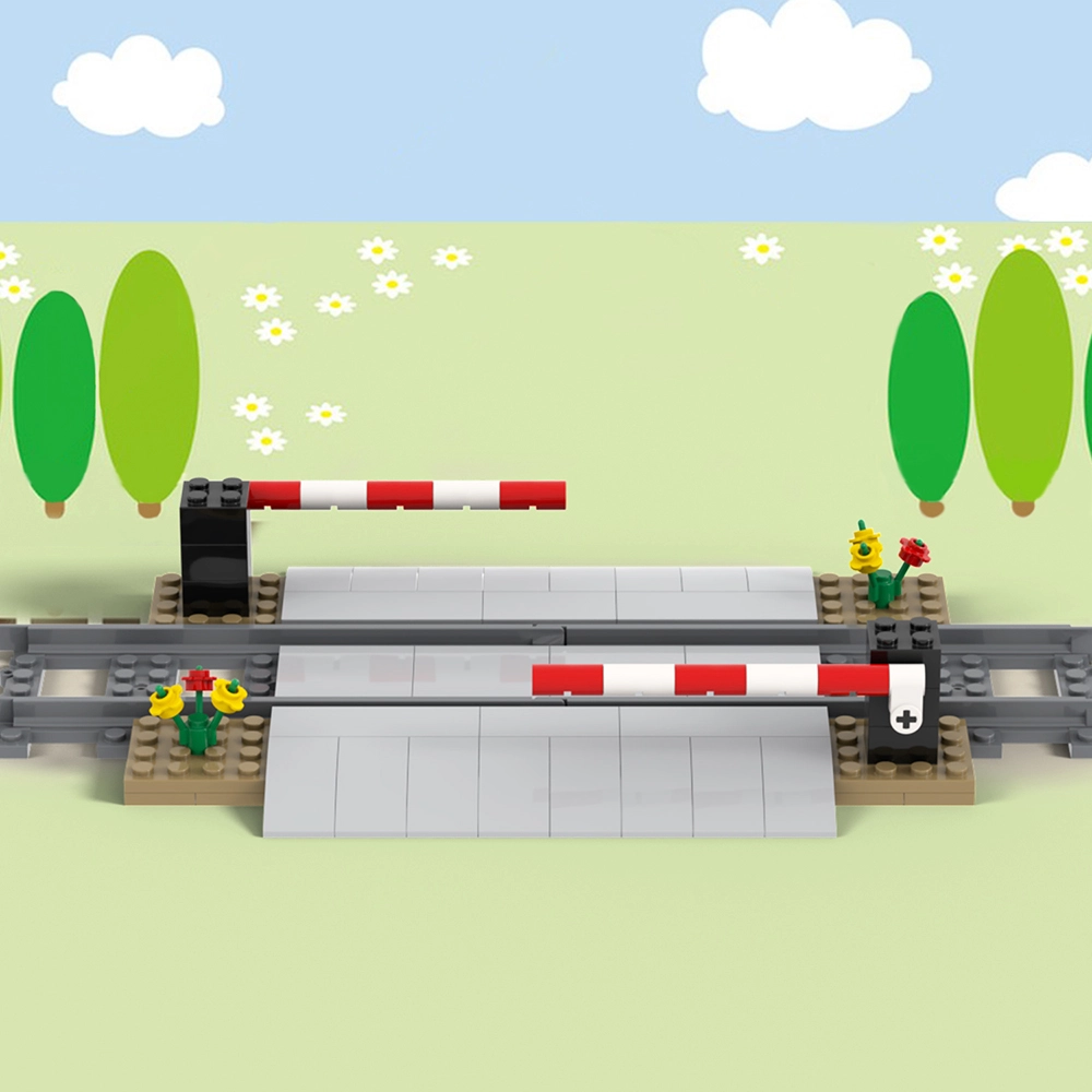 MOC4190 City Series Railway Level Crossing Barrier 3 Model Brick ...