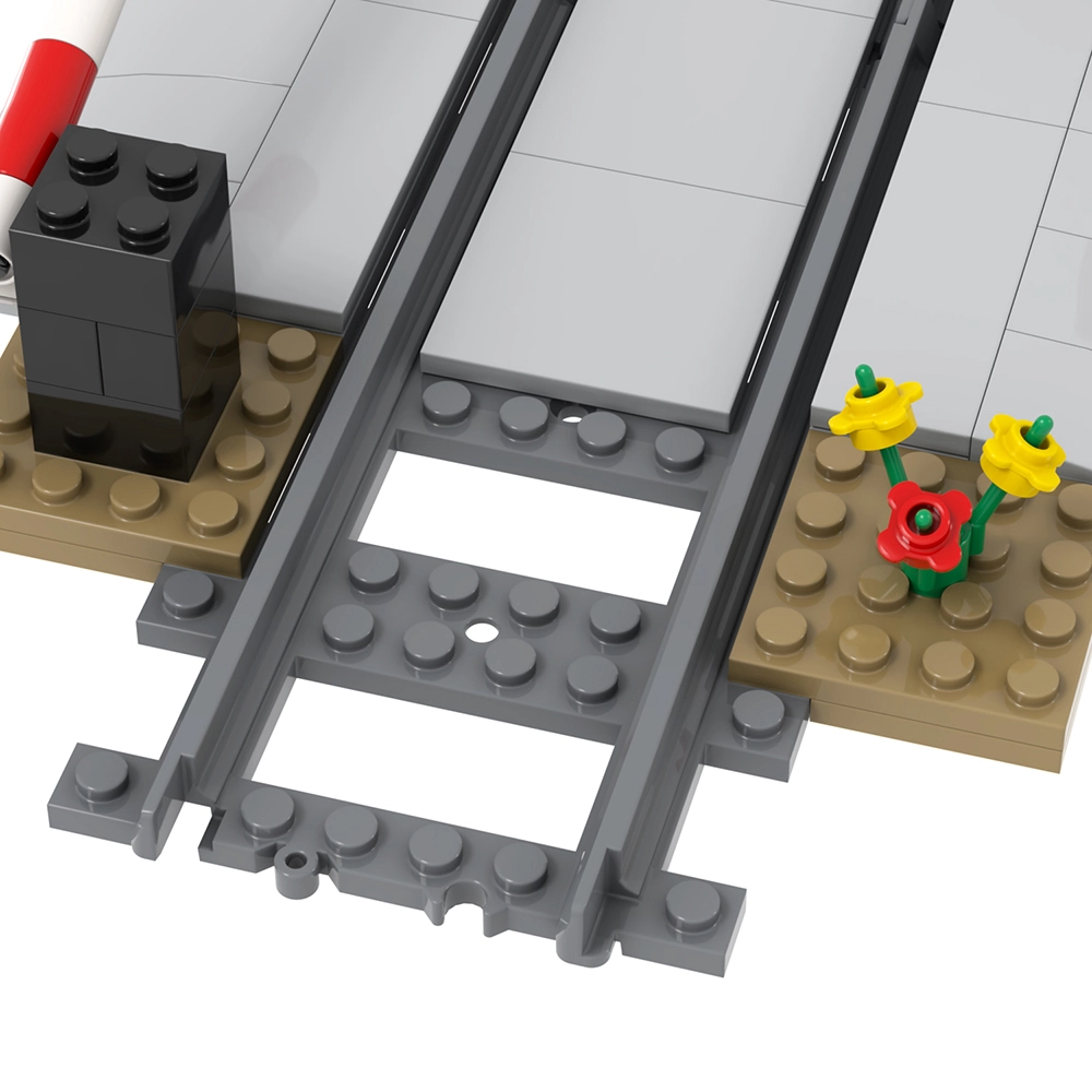 MOC4190 City Series Railway Level Crossing Barrier 3 Model Brick ...