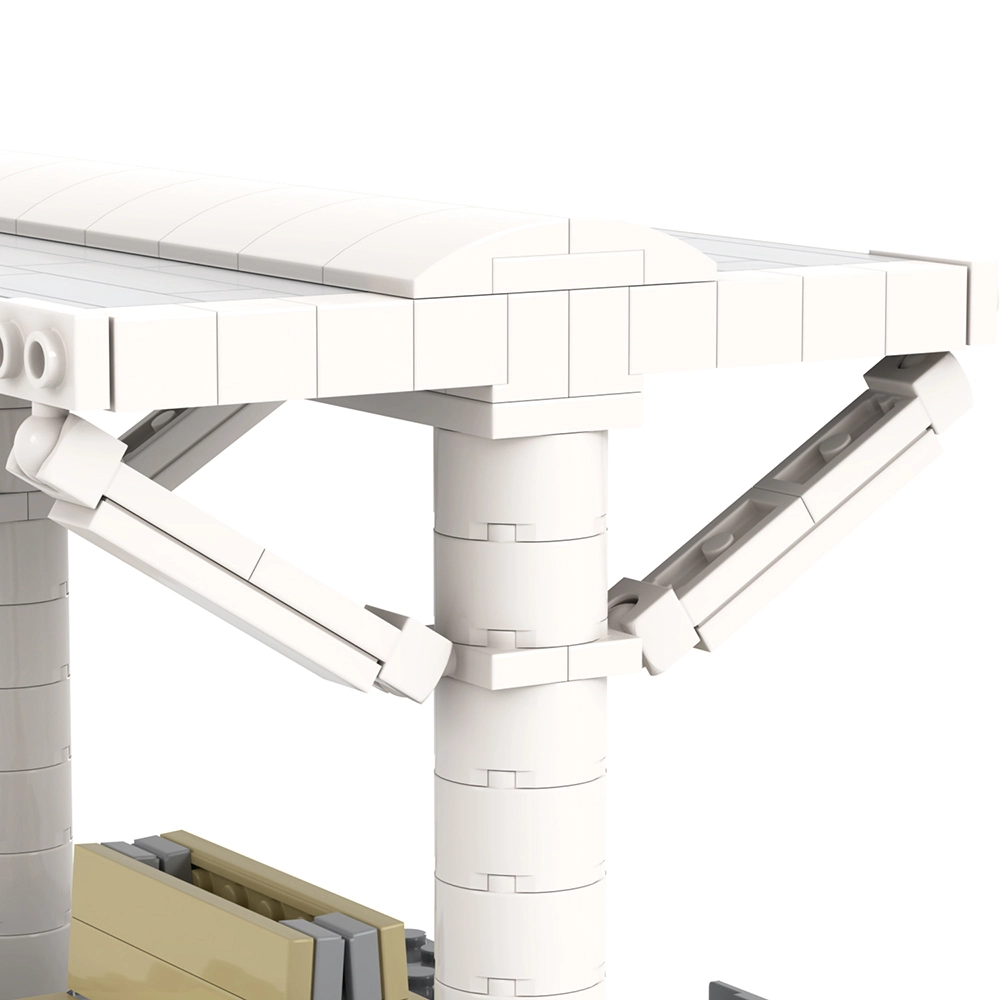 MOC4193 City Series Bilateral Railway Platform Model Brick Compatible ...