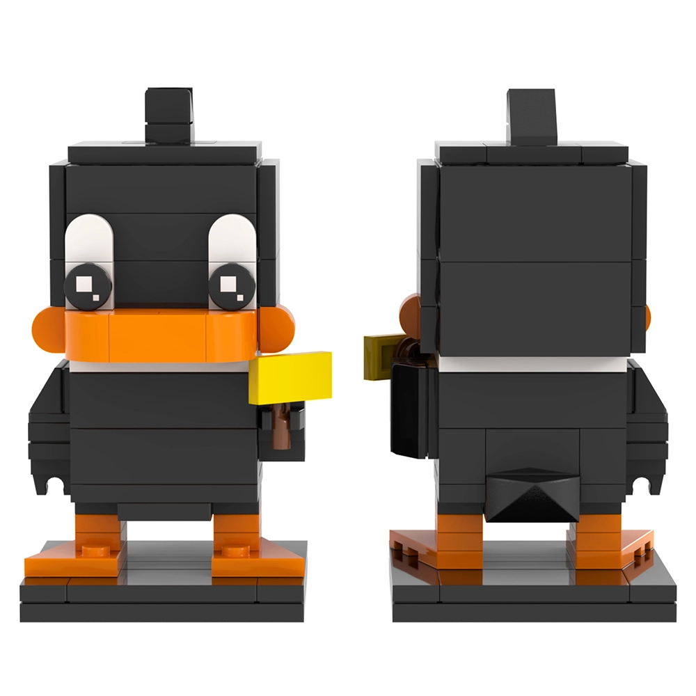 MOC7640 Looney Tunes Daffy Duck Cartoon Series BrickHeadz DIY Bricks ...