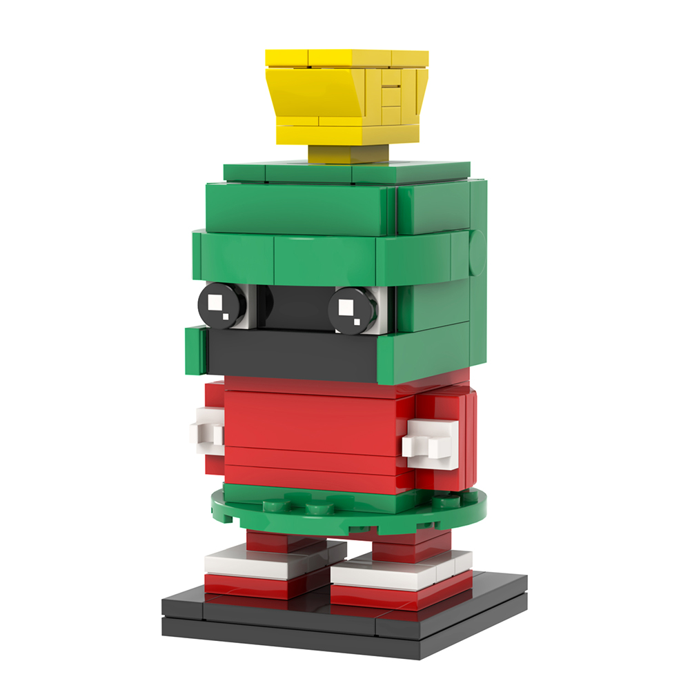 MOC7641 Looney Tunes Marvin the Martian Cartoon Series BrickHeadz DIY ...