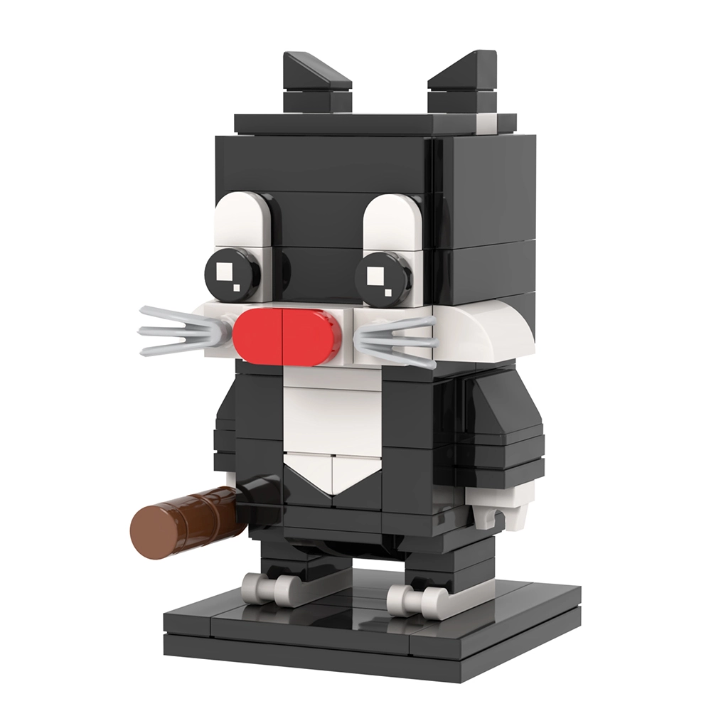 MOC7643 Looney Tunes Sylvester Cartoon Series BrickHeadz DIY Bricks ...