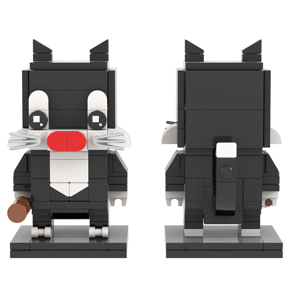 MOC7643 Looney Tunes Sylvester Cartoon Series BrickHeadz DIY Bricks ...