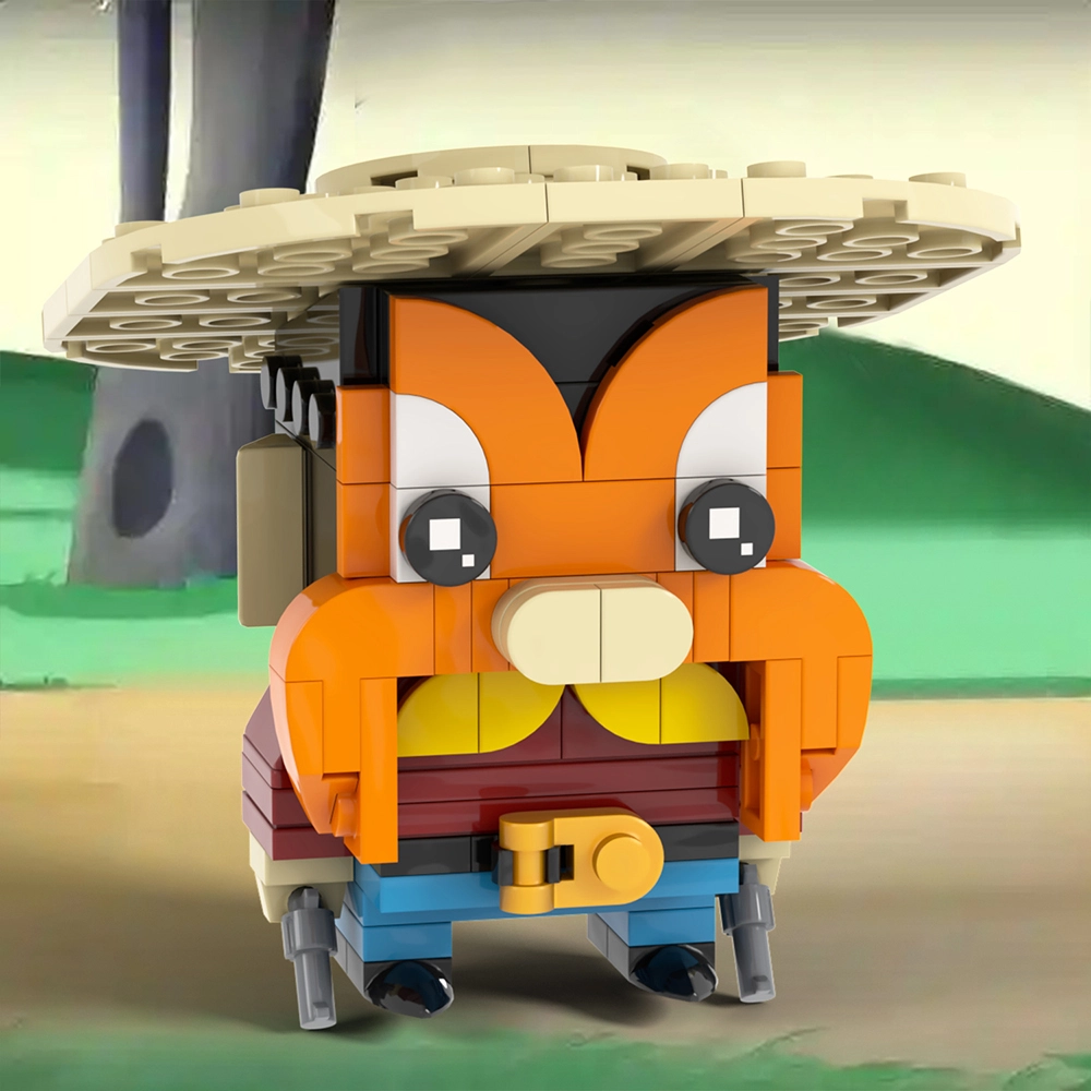 MOC7646 Looney Tunes Yosemite Sam Cartoon Series BrickHeadz DIY Bricks ...