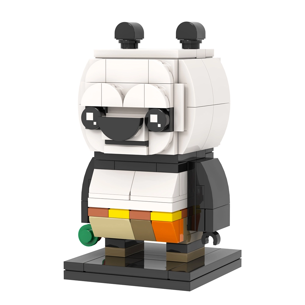 MOC7647 Kung Fu Panda Po Cartoon Movie Series BrickHeadz DIY Bricks ...