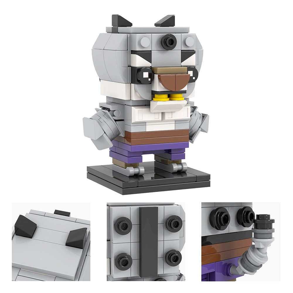 MOC7648 Kung Fu Panda Tai Lung Cartoon Movie Series BrickHeadz DIY ...