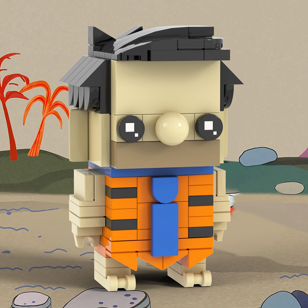 MOC7654 The Flintstones Fred Flintstone Cartoon Series BrickHeadz ...