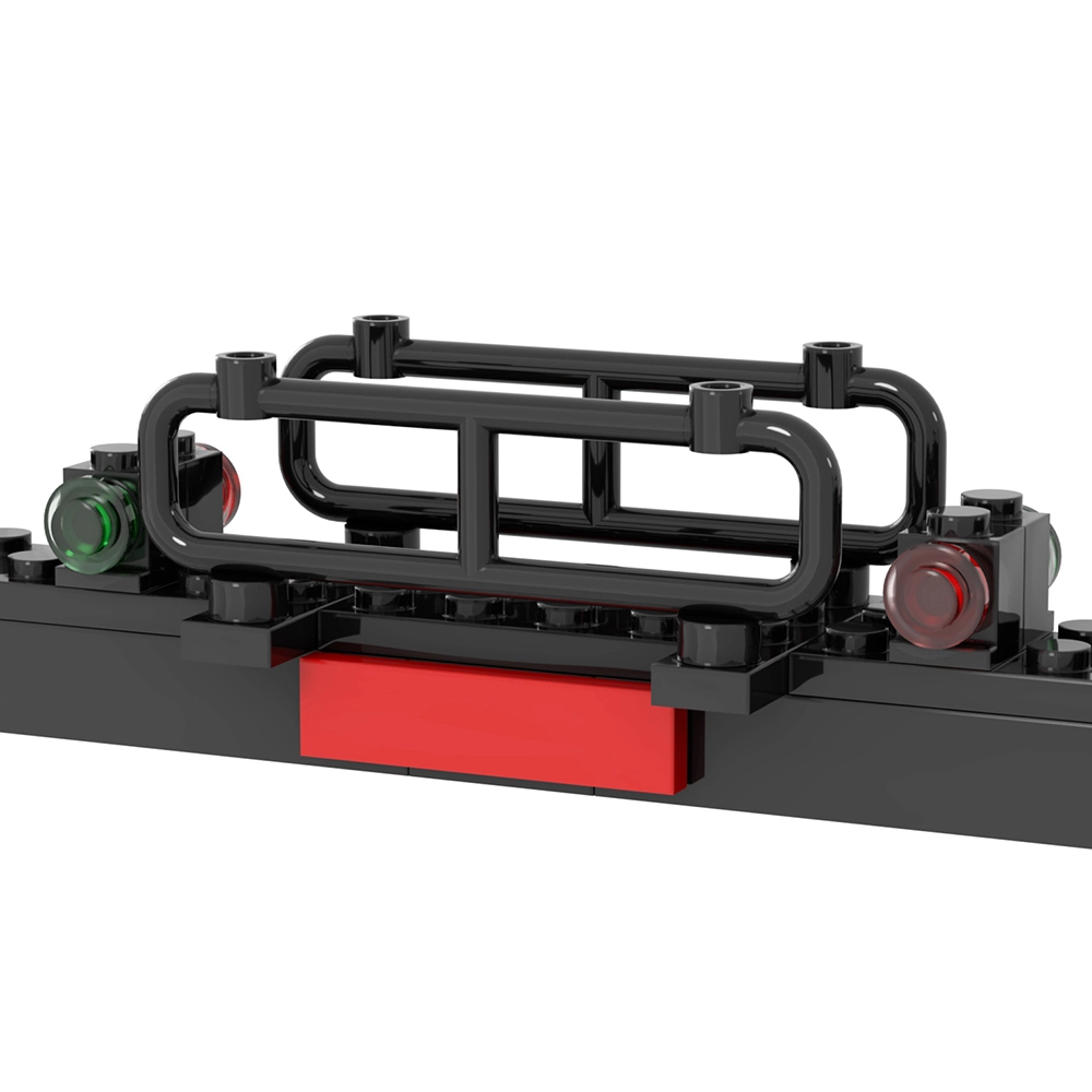 MOC4195 City Creative Series Train track signal light Birthday Gift DIY ...