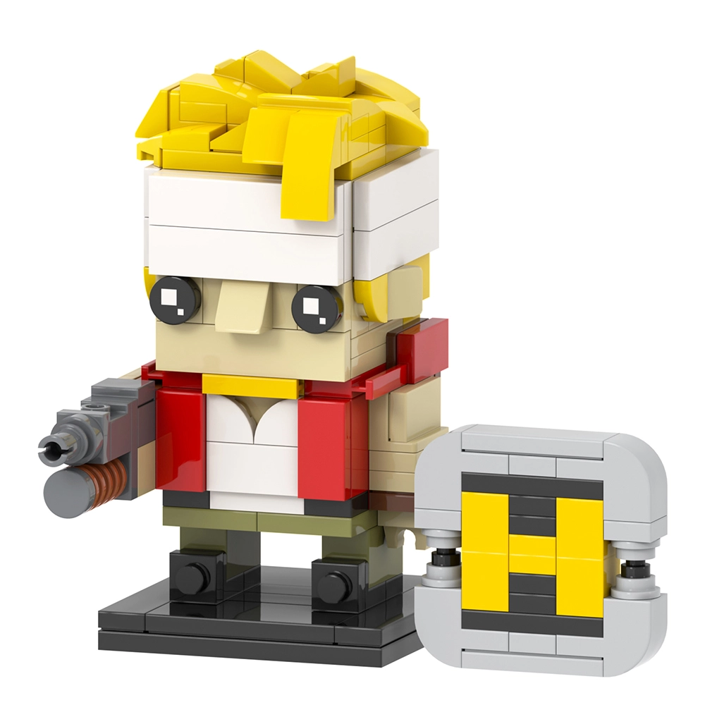 MOC7616 Game Series Metal Slug Marco Rossi Brickhead Figures Birthday ...