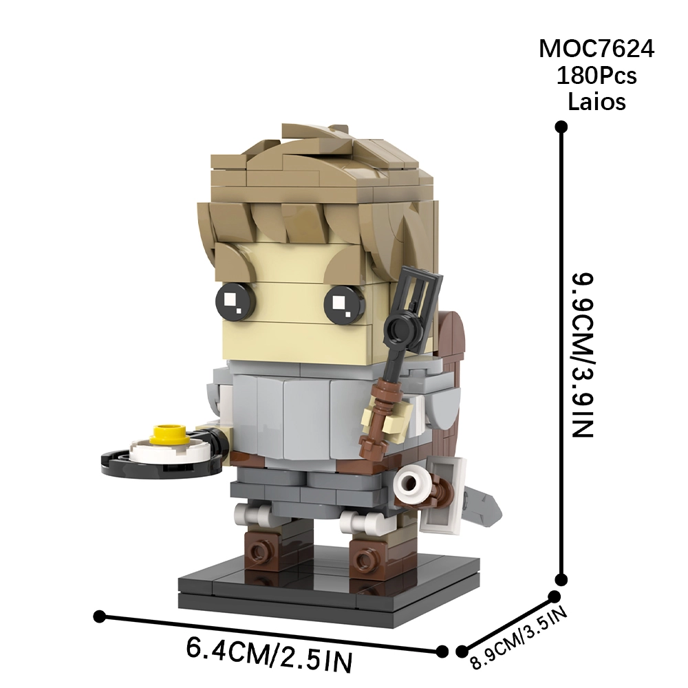 MOC7624 Anime series Delicious in Dungeon Brickhead Figures Birthday ...