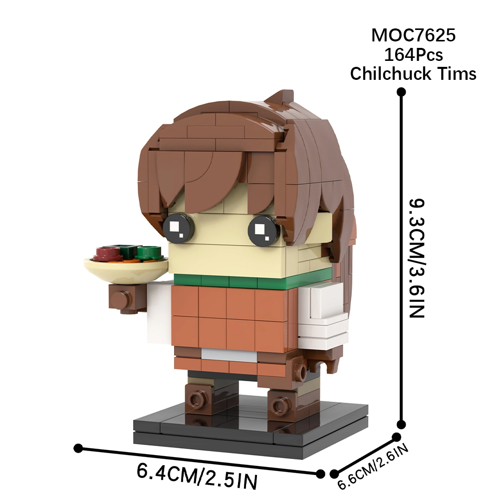 MOC7625 Anime series Delicious in Dungeon Brickhead Figures Birthday ...