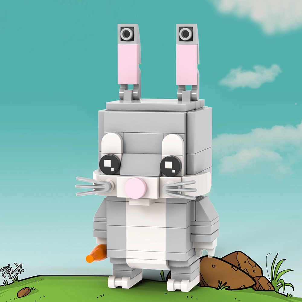 MOC7637 Cartoon Series Looney Tunes Brickhead Figures Birthday Gift DIY ...