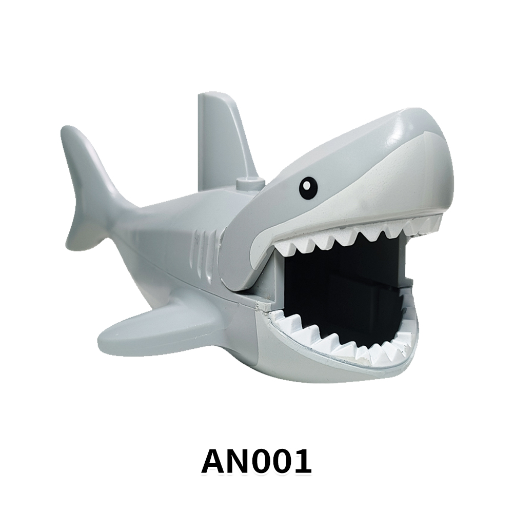 AN001 Animal series Shark action figures compatible building block ...