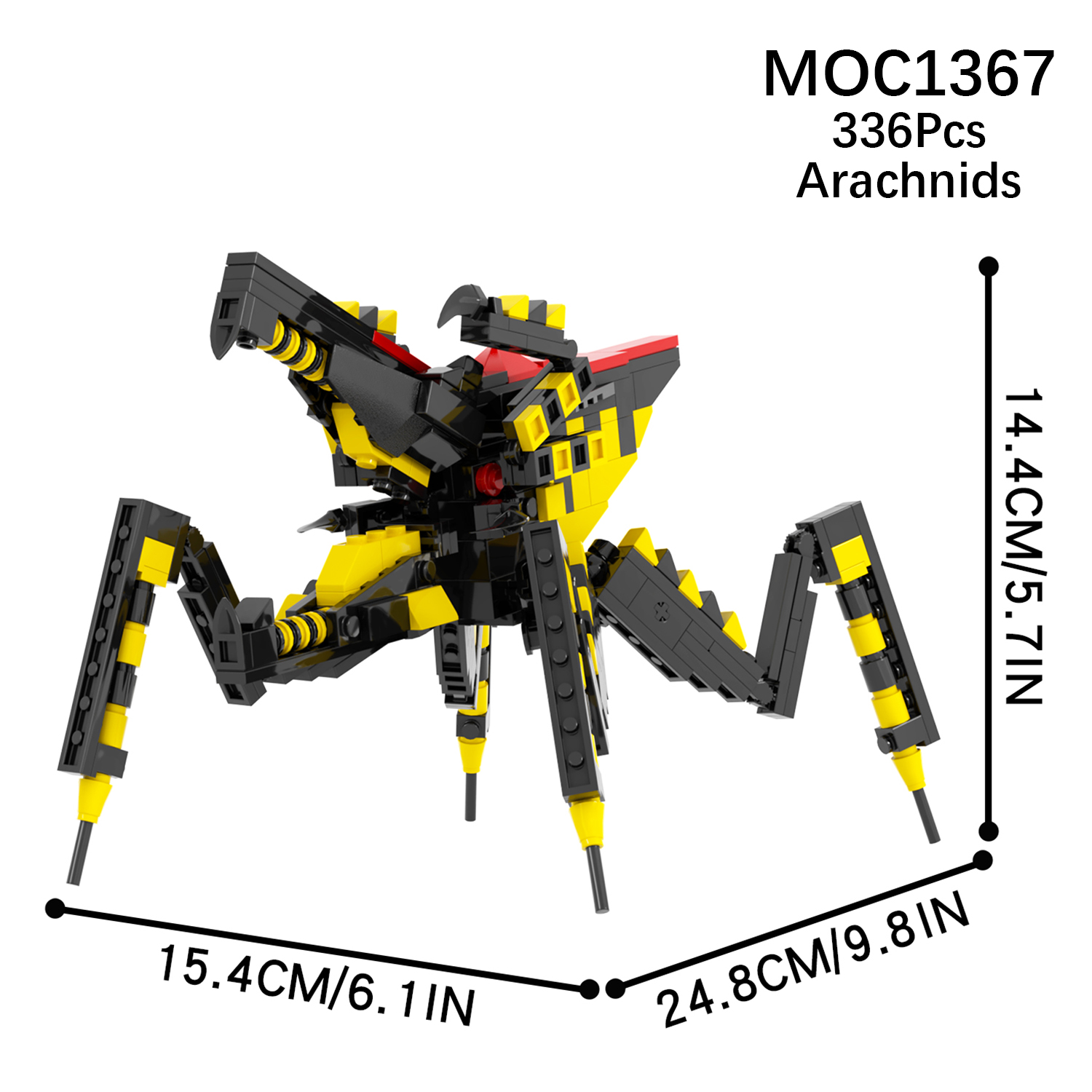 MOC1367 Arachnids Alien Race Warrior Bog Building Blocks Creative Movie ...