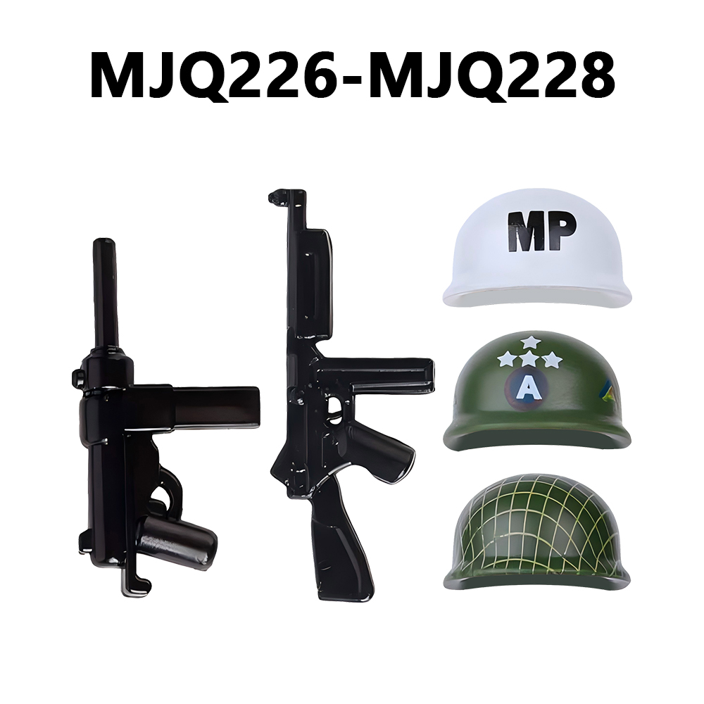 MJQ226-MJQ228 WW2 Military Airborne Troops MP Patton Soldiers War ...