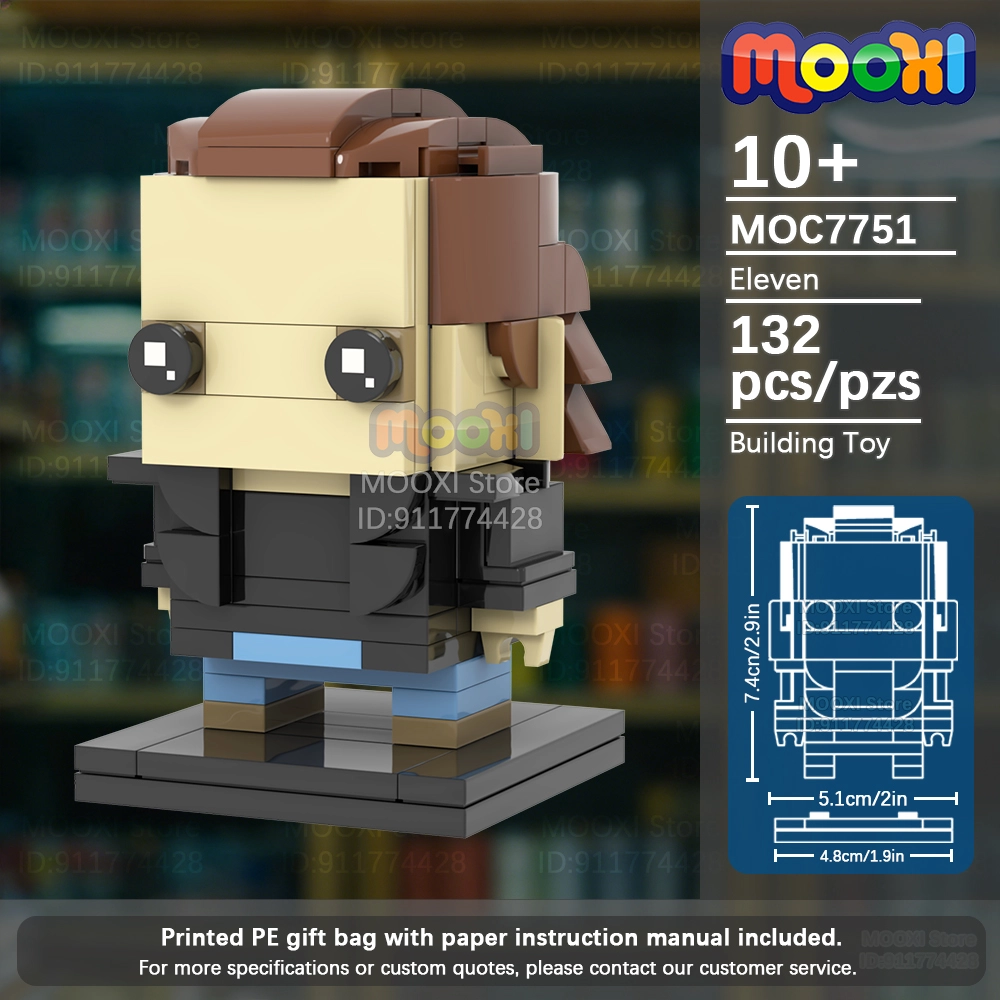MOC7751 Stranger Things Series 145Pcs Eleven Compatible BrickHeadz ...