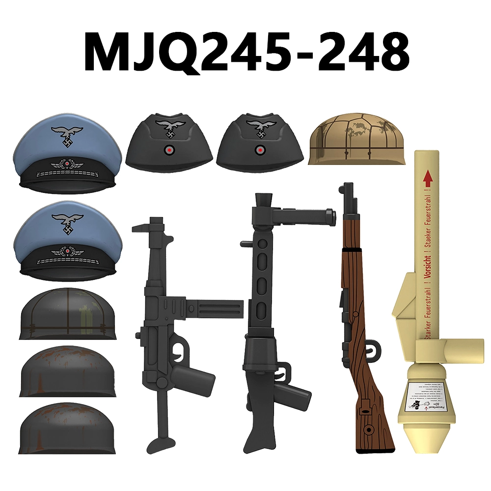 MJQ245-MJQ248 WW2 Military War LUFTWAFFE PZF MP40 MG42 98K Action ...
