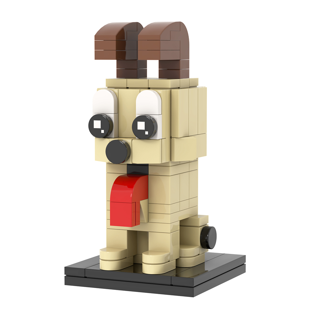 MOC7652 The Garfield Show Odie Cartoon Series BrickHeadz Figures ...
